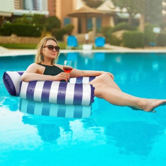 Gulisot | Games | Xl Adults Inflatable Floating Pool Chair W Headrest ...